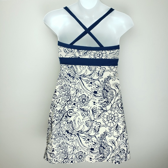 Patagonia | Dresses | Patagonia Floral Cross Back Shelf Bra Dress M ...